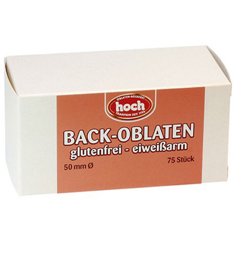 Glutenfreie Oblaten von Hoch Backoblaten - Glutenfrei kaufen