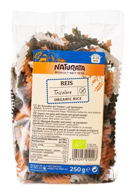 Reisnudeln Reis-Tricolore von Naturata - Glutenfreie Nudeln