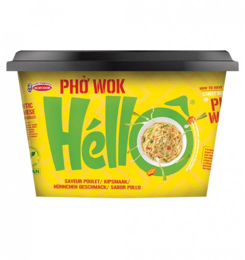 Glutenfreie Instant Reis Noodles mit Hühnchengeschmack von Hello Pho