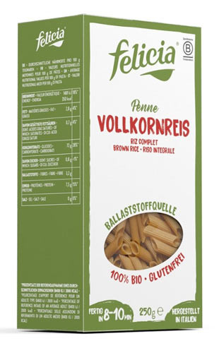 Glutenfreie Vollkorn-Reisnudeln von Felicia kaufen!